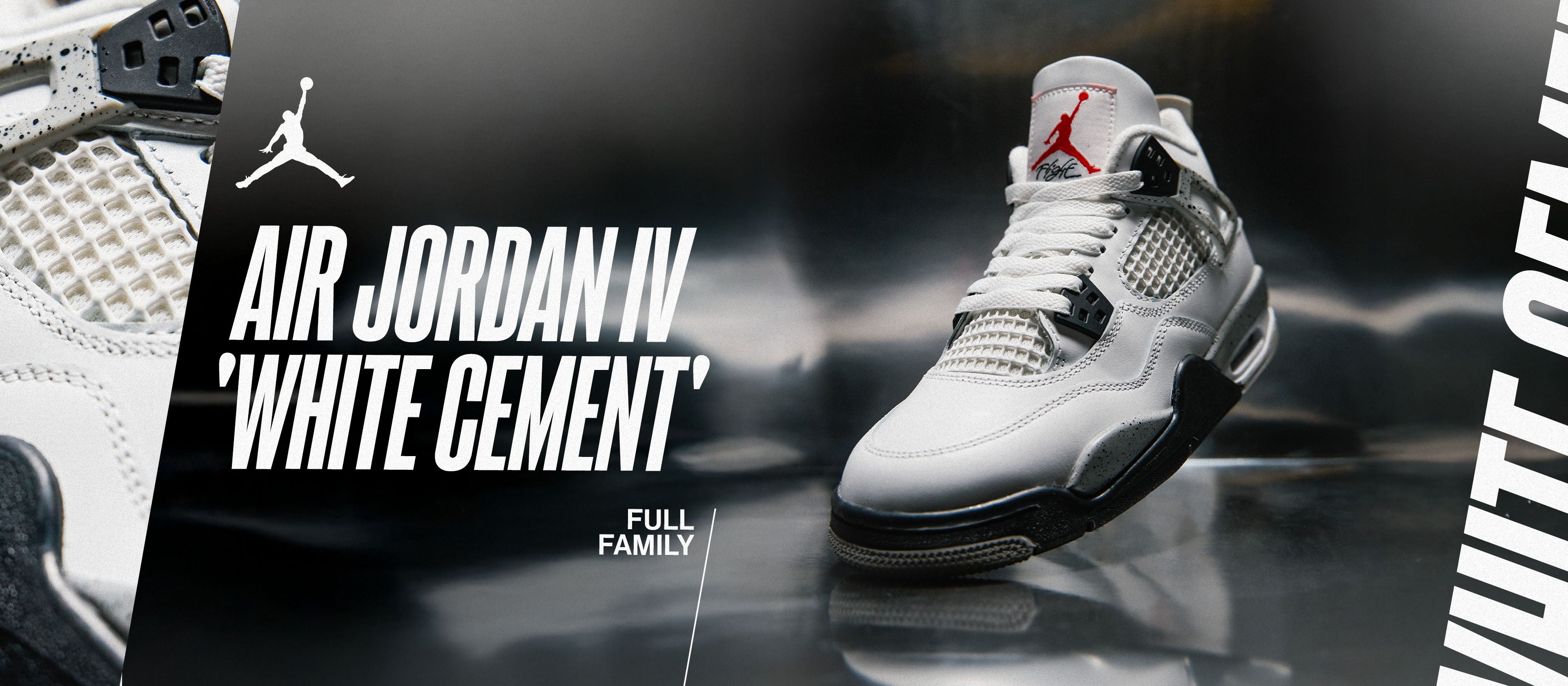 Launching: Air Jordan IV Retro 'White Cement' Full Family – JD Sports ...