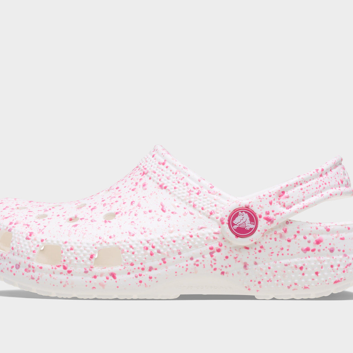 White Crocs Paint Splatter Classic Clog Junior's - JD Sports Singapore