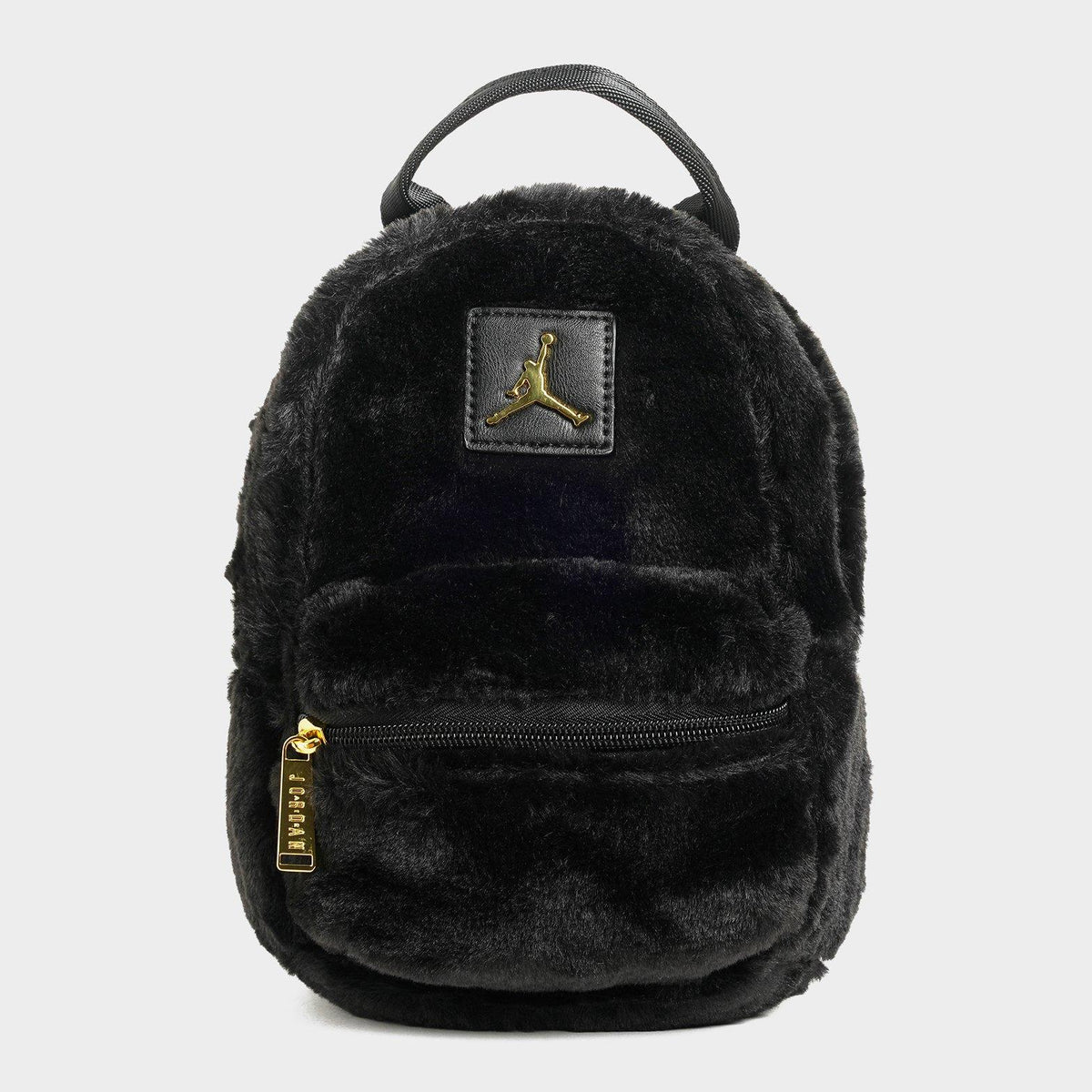 Black Jordan Jag Faux Fur Mini Backpack - JD Sports Singapore