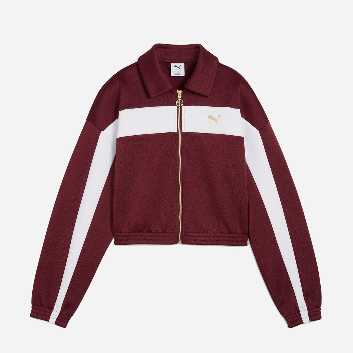 Red Puma Relaxed Cropped Jacket - JD Sports Singapore