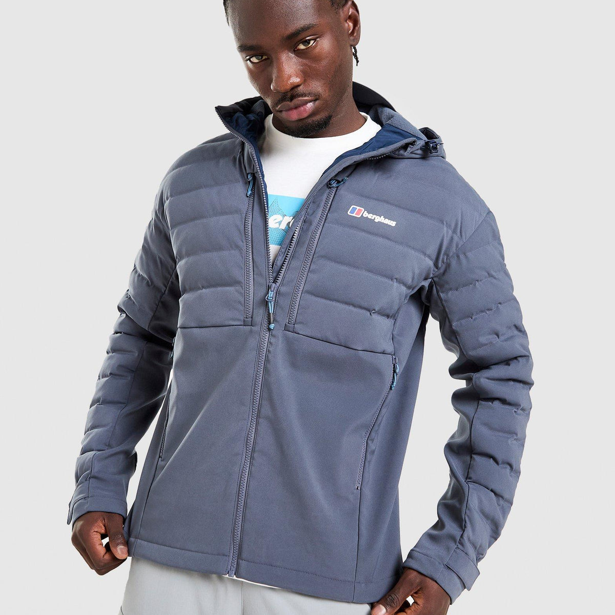 Grey Berghaus Theran Hybrid Jacket - JD Sports Singapore