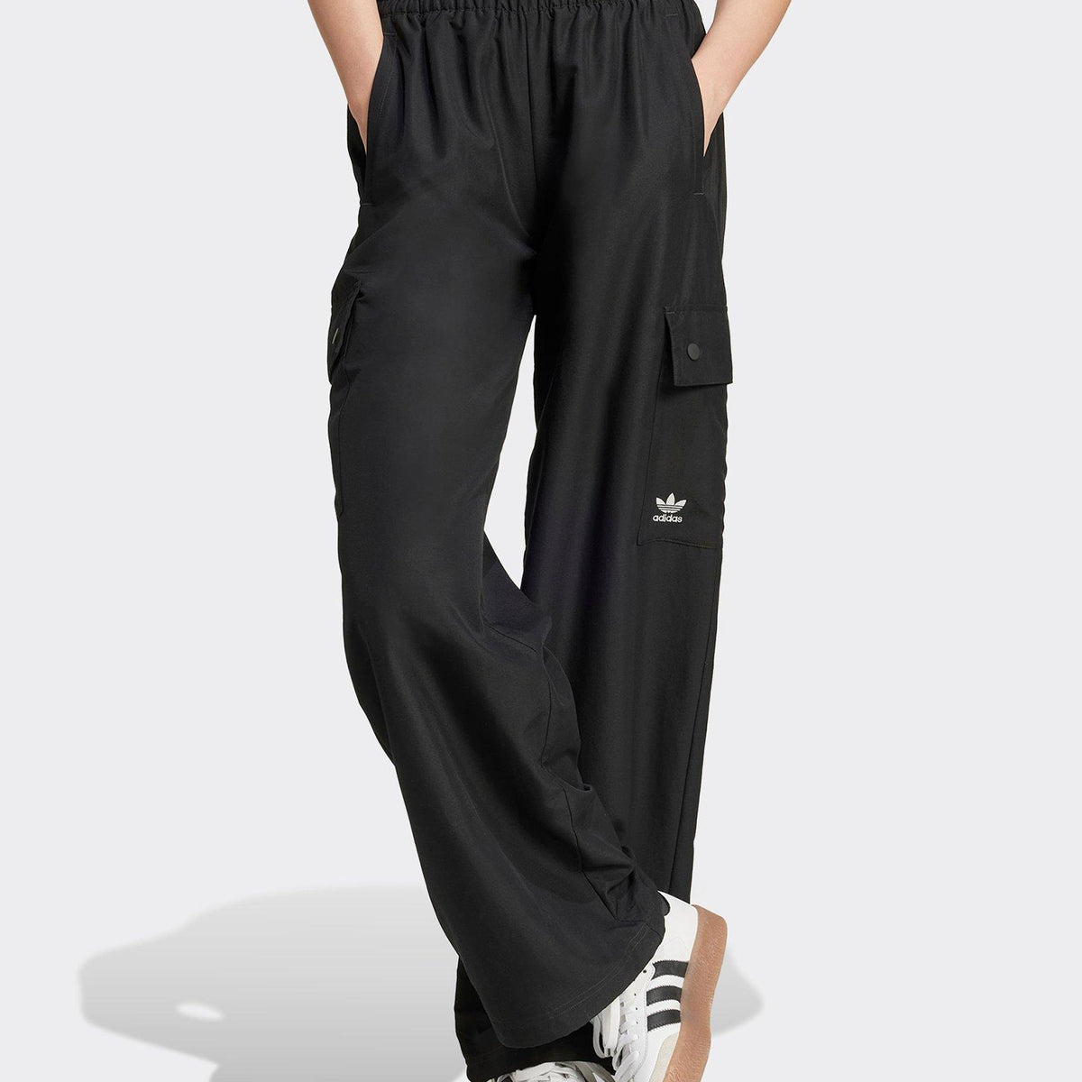 Black adidas Essentials Woven Cargo Joggers - JD Sports Singapore