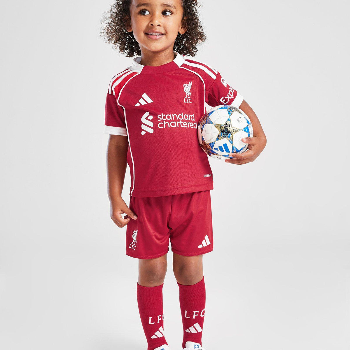 Red adidas Liverpool FC 25/26 Home Mini Kit Children's - JD Sports ...