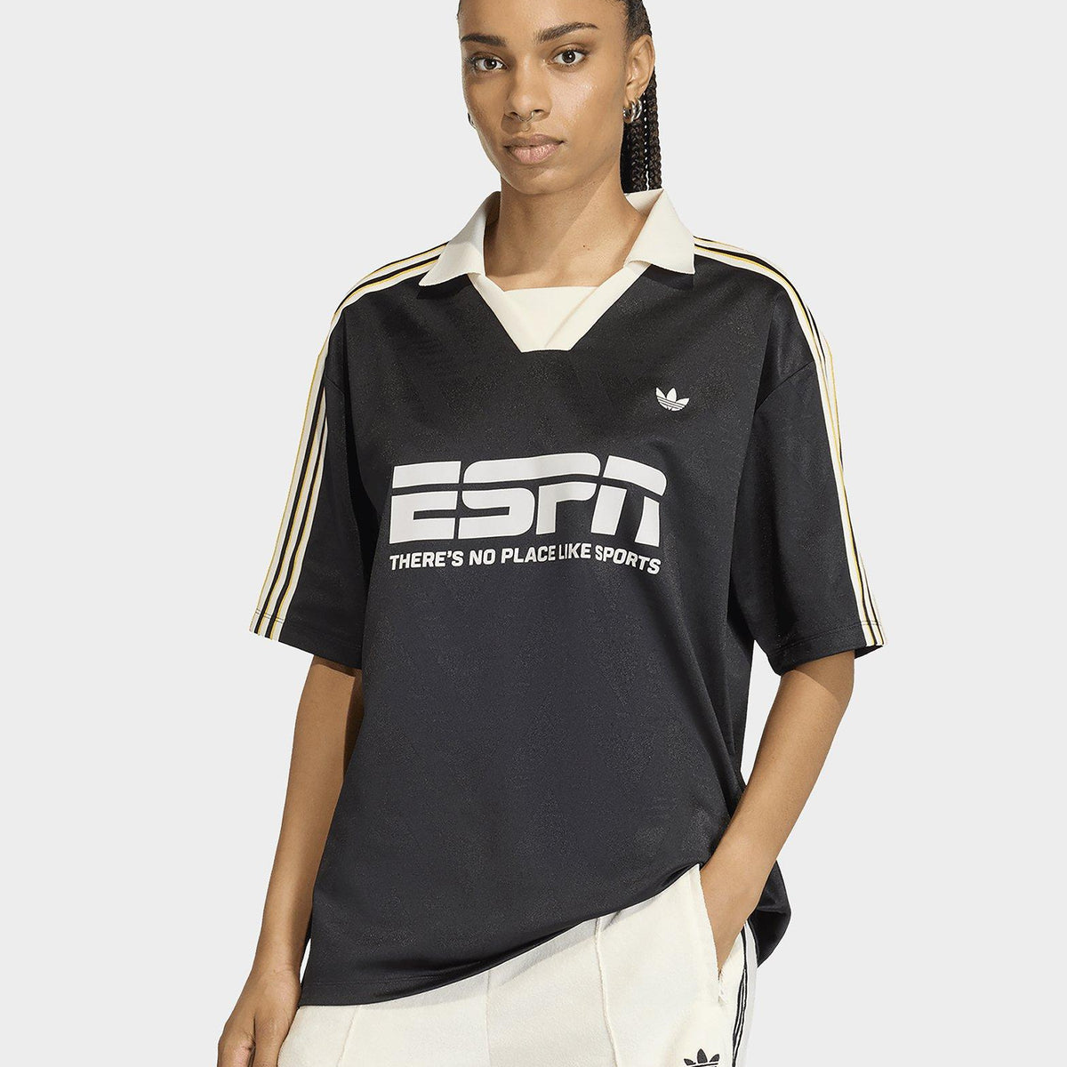 Black adidas Football Sponsor Jersey - JD Sports Singapore