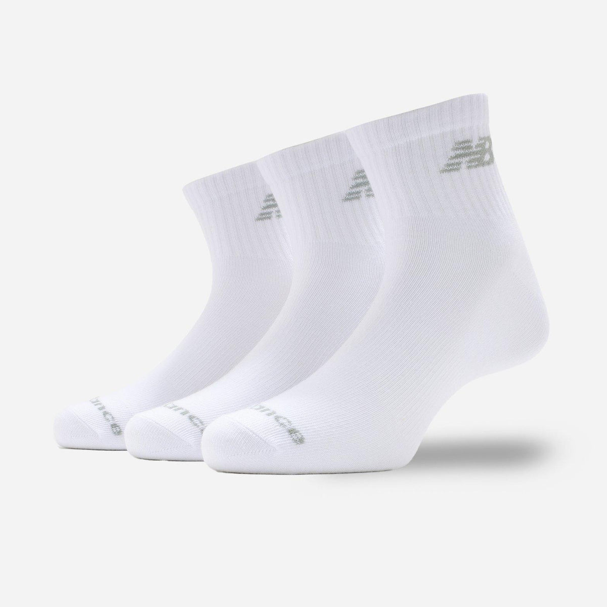 White New Balance Ankle Socks 3-Pack - JD Sports Singapore