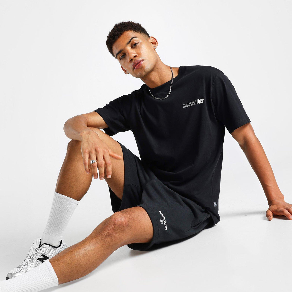 Black New Balance Athletics Short - JD Sports Singapore