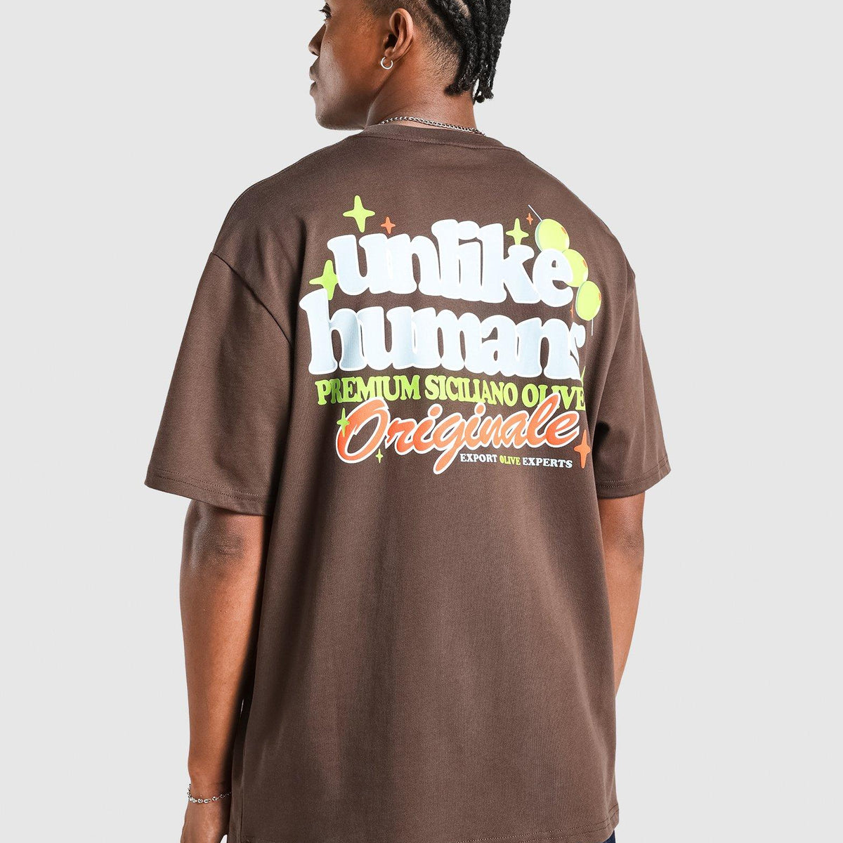 Brown Unlike Humans Siciliano T-Shirt - JD Sports Singapore